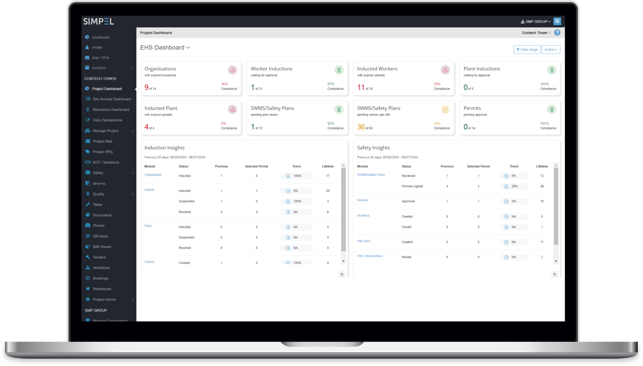 HSE Management | SIMPEL Construction Management Software